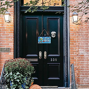 Personalized Sea Creature Turtle Fish Crab Room Sign Boys Girls Bedroom Art Wall Decor Custom Name Kids Baby Nursery Front Door Wood Plaque