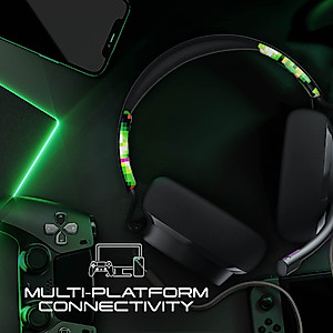 Skullcandy SLYR Multi-Platform Over-Ear Wired Gaming Headset, Works with Xbox Playstation and PC - Green