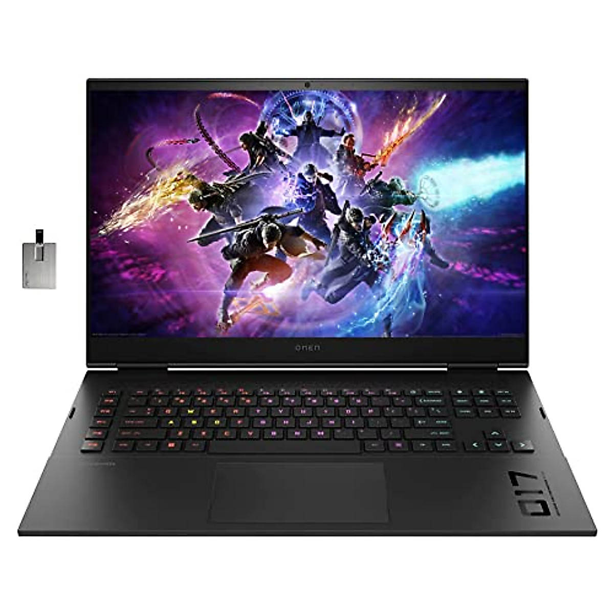HP 2022 OMEN O17 17.3" 165Hz Gaming Laptop, Intel Core i7-12700H, 64GB RAM, 2TB PCIe SSD, Backlit Keyboard, NVIDIA GeForce RTX 3070Ti 8GB, HD Webcam, Win 11 Pro, Black, w/ 32GB USB Business Card