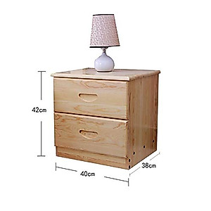 SJYDQ Wooden Nightstand Storage Cabinet with Drawer Organizer Detachable Assembly Bedside Table Bedroom Fashion Furniture