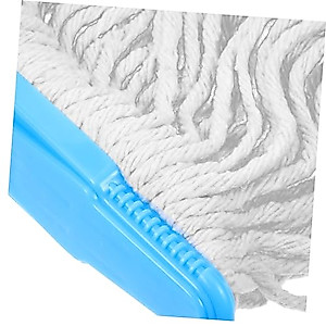 COOLHIYA Replaceable Mop Head Vintage Mop Rope Mop Head Mop Replacement Parts Mop Refill Mop Heads Industrial Mop Heads Cotton Mop Heads Water Absorption Mop Cleaning Mop Plastic