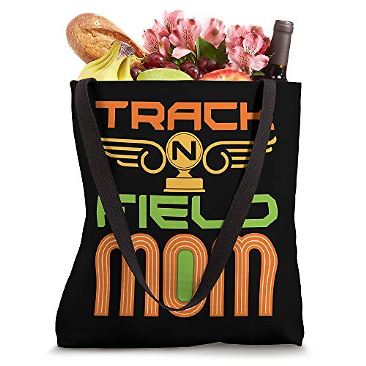 Track N Field Mom Mother of Track and Field Athlete Tote Bag