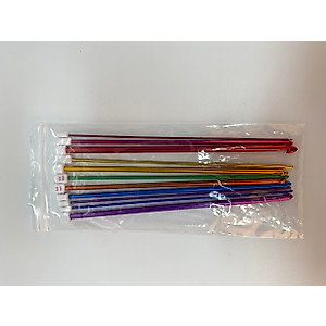 Coopay Long Crochet Hook Set, 11pcs Tunisian Crochet Hooks Multicolor Afghan Crochet Needles for Crocheting, 2mm(B)-8mm(L), Great Knitting & Crochet Supplies Tool Set for Beginner, Crocheter & Knitter