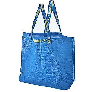IKEA Frakta Medium Shopping Bags 4 Pack 10 Gal Blue Tote Multi Purpose Durable Material