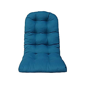 BOSSIMA Outdoor Patio Adirondack Chair Cushions Tufted Round Corner(Teal Blue)