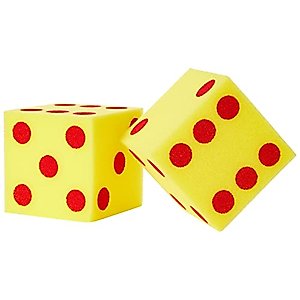 Giant Soft Cubes Dot 2/pk 5 Inch Cube Square