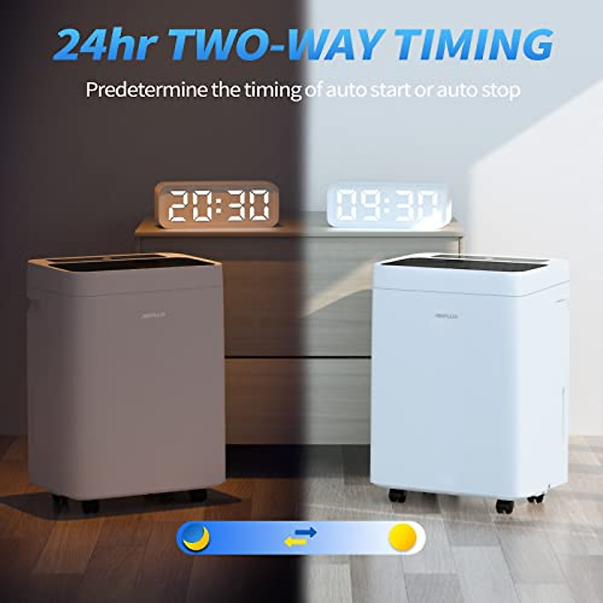 AIRPLUS 4500 Sq. Ft Dehumidifier for Basement with Drain Hose, 70 Pints Dehumidifier for Home (AP2008)