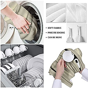 zzsunfeel Kitchen Towels Reversible for Drying Dishes, Halloween Mummy Bandage Set of 1 Dishcloths Cotton Hand Towels, Absorbent Dish Towels for Kitchen Counter Tea Towels 18"x 28"