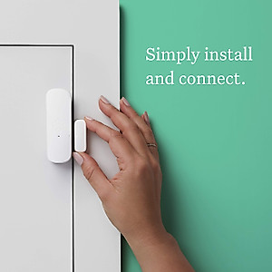 Ooma Door and Window Sensor, works with Ooma Smart Home Security. No contracts and free self-monitor plan. Optional professional monitoring, motion, keypad, water sensor, and garage door sensor