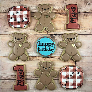 Teddy Bear Cookie Cutter 4.25" Made in USA by Ann Clark