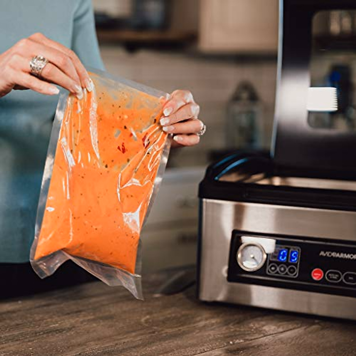 Avid Armor – Chamber Machine Pouches, Pre-Cut Chamber Vacuum Sealer Bags, Heavy Duty Seal Pouch, BPA-Free Chamber Sealer, 8 x 12 inches, Pack of 250 Vacuum Chamber Pouches