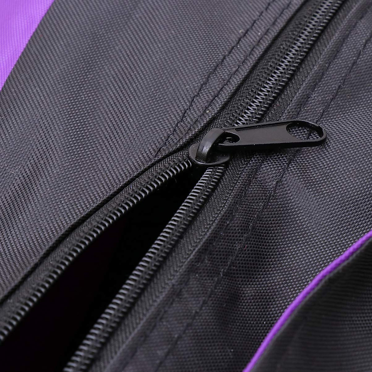 Garneck Yoga Nylon Large Yoga Mat Tote Sling Multi Purpose Shoulder Bag Gym Bag with Yoga Mat Holder for Traveling Shopping Yoga(Purple)