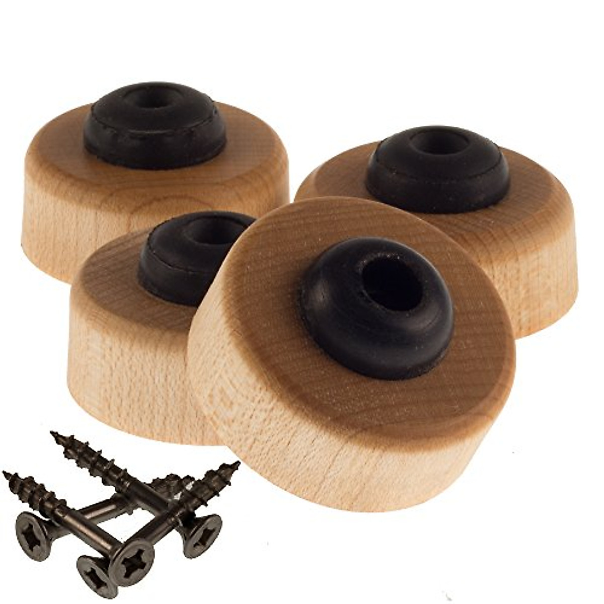 Maple Wooden Legs for Cutting Board - Kit to Elevate and Skid-Proof Your Cutting Board - Matches Your Chopping Block or Cutting Board