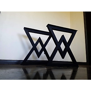 Metal Table Legs, Diamond Style - Any Size and Color