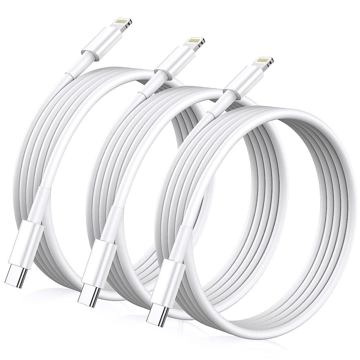 DreemTeam 3Pack iPhone Charger USB C to Lightning Cord 10FT Extra Long 10Foot Lightning Cable Cord