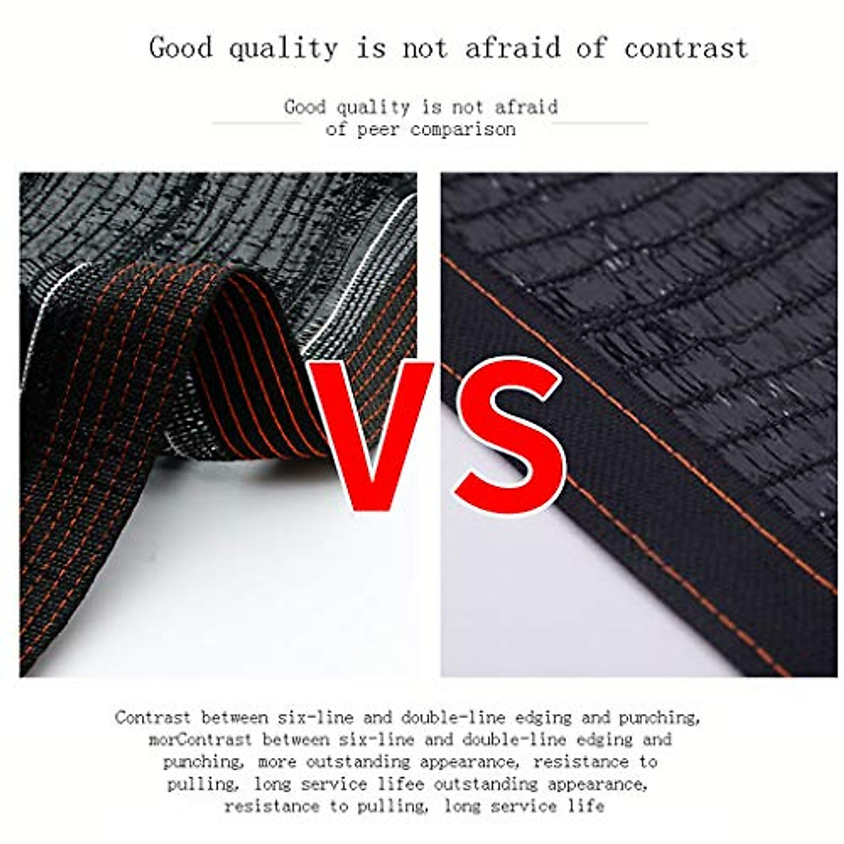 Gqq Black Shade Net Cloth Sunblock Privacy Screen Fabric Sun Mesh Net Shade Rate 95% Garden Patio Railing Window，Can be Used in courtyards, Rooftops, carports, etc.