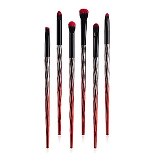 Glitter Brushes for Makeup 6Pcs Pro Makeup Brushes Set Foundation Powder Eyeshadow Eyeliner Lip Brush Tool Natural Hair Brush