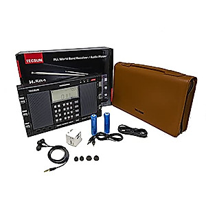 Tecsun H501 Digital Worldband AM/FM Shortwave Longwave Radio with SSB Reception, Dual Speakers, & MP3 Player, Matte Black