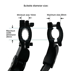 BlueSunshine Bicycle Adjustable Alloy Road Mountain Bike Bicycle Kickstand Side Kickstand Fit for 20" 24" 26" (Black)