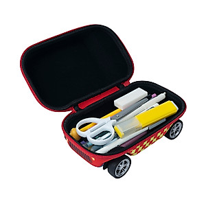 ZIPIT Fire Truck Pencil Case for Boys, Large Capacity Pencil Box for School