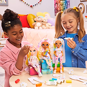 Rainbow High Color & Create Fashion DIY Doll with Washable Rainbow Markers, Blue Eyes, Straight Hair, Bonus Top & Shoes. Color, Create, Play, Rinse and Repeat. Creative 4-12+