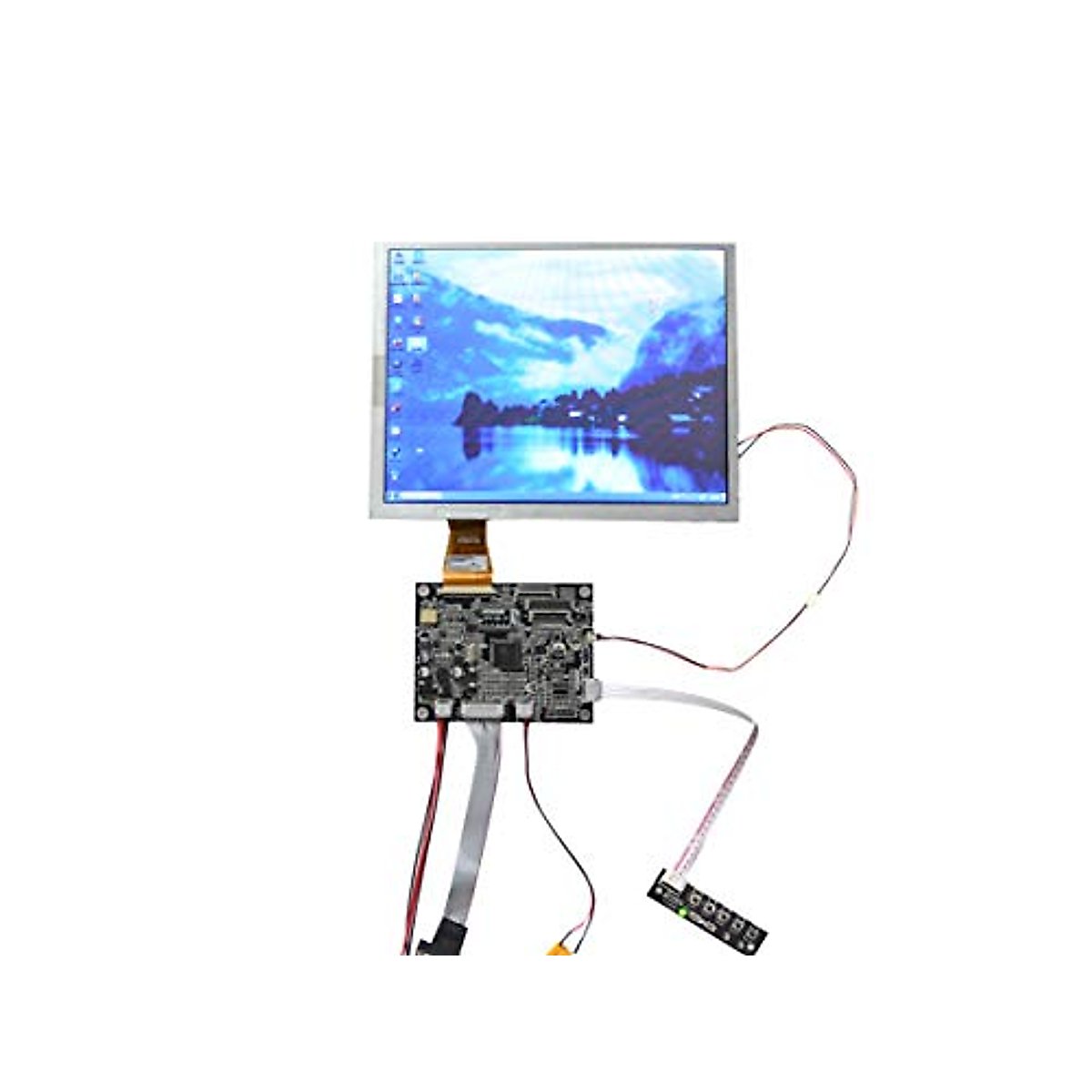 NJYTouch VGA AV LCD Controller Board with 10.4inch A104SN03 V1 800x600 60Pin LCD Screen