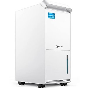 Vellgoo 4,500 Sq.Ft Energy Star Dehumidifier for Basement with Drain Hose, 52 Pint DryTank Dehumidifiers for Home Large Room, Intelligent Humidity Control
