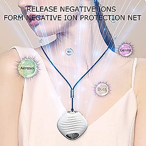 Mini Air Filter,Portable Car Air Filter Personal Wearable Air Filter for Traveling,Car,Home Sleep, Running,Walk and Kids,Adults (1 Pack Black Air Purifiers)