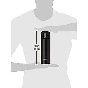 Zojirushi Stainless Steel Mug, Black, 16 Ounce