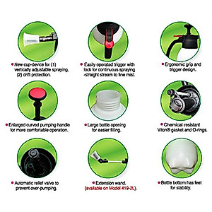 SOLO 418 2 Liter One-Hand Pressure Sprayer, Red and White