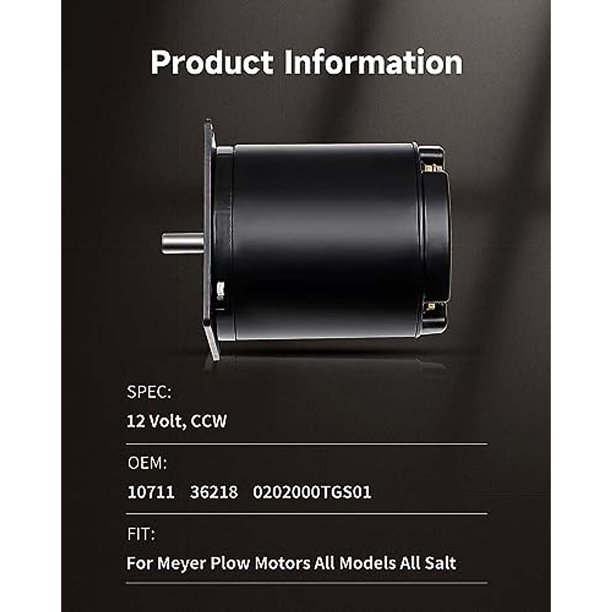 OCPTY Starter 10711N Fit for Meyer Plow Motors All Models All Salt Spreader HM02223 10711N