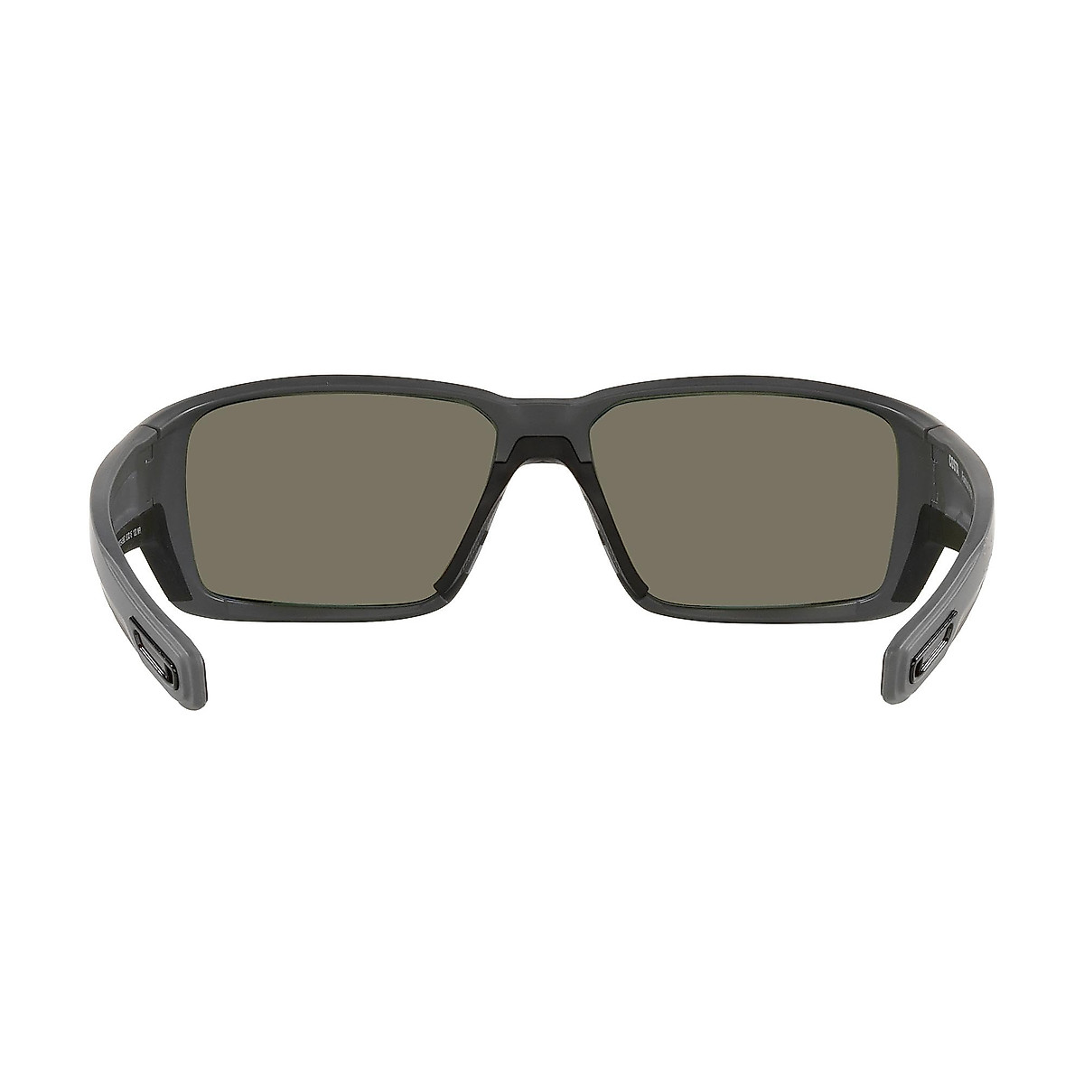 Costa Del Mar Mens Fantail Pro Fishing and Watersports Rectangular Sunglasses, Matte Grey/Blue Mirrored Polarized-580G, 60 mm
