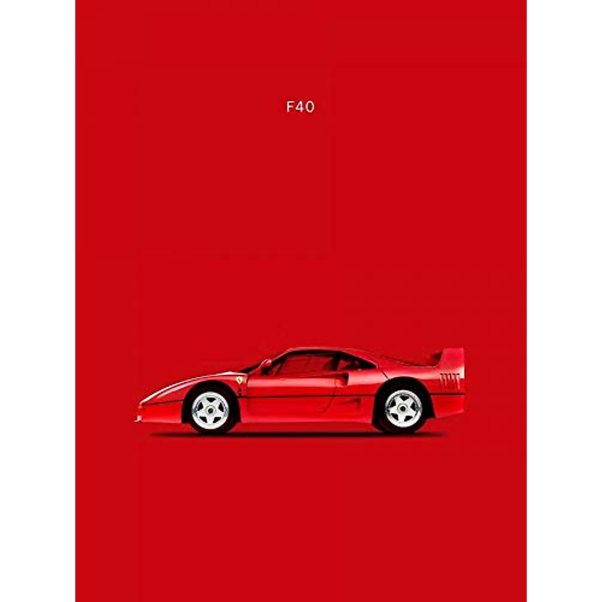 Ferrari F40 by Mark Rogan - 12x16 Art Print Poster