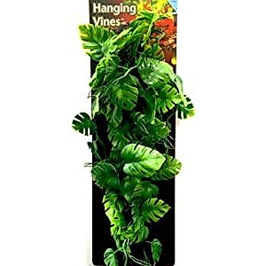 Penn-Plax Reptology Decorative Hanging Terrarium Plant Vines for Reptiles and Amphibians – 12” Length – Green