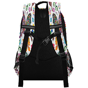 Colorful Butterflies Pattern Backpacks Travel Laptop Daypack School Book Bag for Men Women Teens Kids