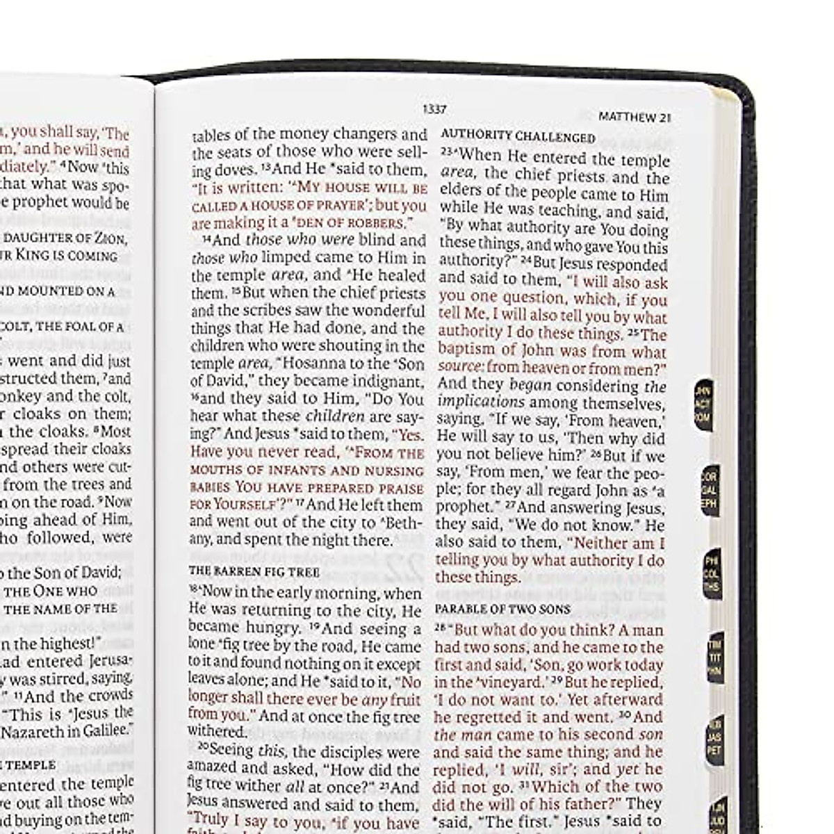 NASB Super Giant Print Reference Bible, Black Genuine Leather, Indexed, Red Letter, Presentation Page, Cross-References, Full-Color Maps, Easy-to-Read Bible Karmina Type