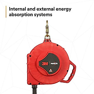 3M Fall Protection Business Protecta Rebel Self Retracting Lifeline, Leading Edge, Cable 3590546, 50'. (15.2M), 1 Each