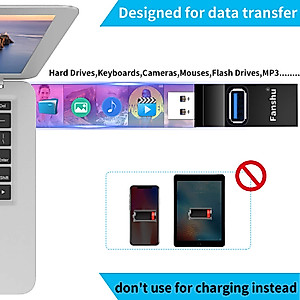 USB 3.0 Hub, Fanshu 3 Port Mini Portable Fast High Speed Bus Powered Data USB Hub Transfer, Splitter Box Adapter Expansion for PC Notebook Laptop Computer Mac Linux Windows