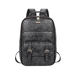CHOLISS Laptop Backpack for Women&Men,15.6" Computer Backpack,Vintage Leather Travel Work College Bag Durable Daypack