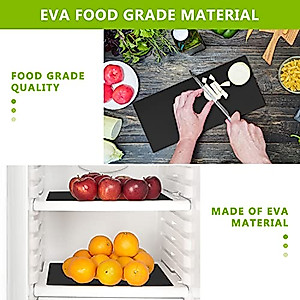 Shelf Drawer Liner for Kitchen Cabinets, Durable Pantry Shelving Liners for Tool Box Closet Refrigerator Non Stick Waterproof Plastic Cabinet Protector Liners Mat Washable, Black 11.8 x 78.7 inches