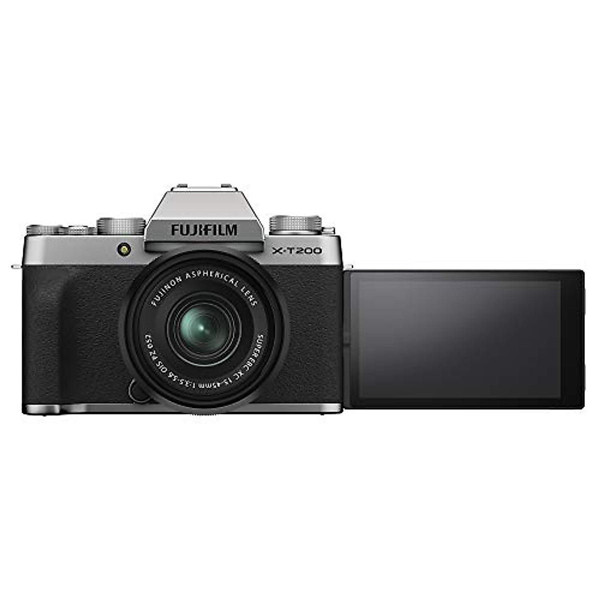 Fujifilm X-T200 Mirrorless Digital Camera w/XC15-45mm Kit - Silver