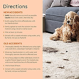 Puracy Natural Platinum Pet Stain and Odor Remover - Plant-Powered Professional Pet Urine Odor Eliminator with Natural Enzymes - Safe and Effective Carpet Pet Stain Remover and Cleaner, 739ml, 25oz