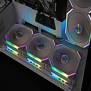 Lian-Li UNI FAN SL120 Revolutionized Daisy-Chain 120mm ARGB Fan, Black, 3-Pack