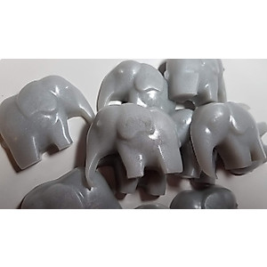Elephant Soaps for Baby Shower Favors First Birthday Party Goats Milk Honey Scent 20 Pack (gray)