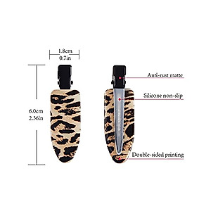 minihope 12 Pieces Soft Hair Clips Hair Setting Clips Flat Clips for Hair 12 Cont (Animal)…