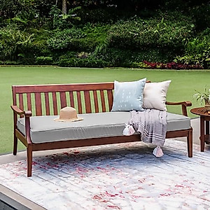 Cambridge Casual Solid Wood Como Daybed, Natural Brown/Oyster