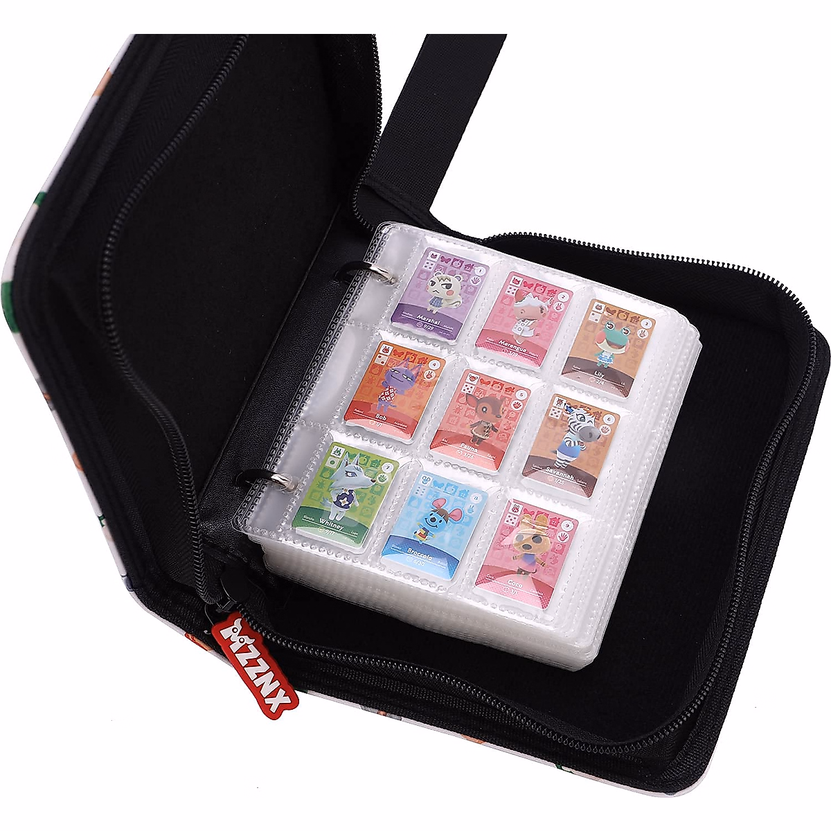 MZZNX 495 Pockets Binder Holder for Animal Crossing Mini Amiibo Cards, 1.3"x1" ACNH NFC Tag Game Mini Cards Holder (Tools)