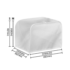 Coldinair Strawberry Love Print Toaster Cover 2 Slice for Small Kitchen Appliance Bread Maker Dust and Fingerprint Protection