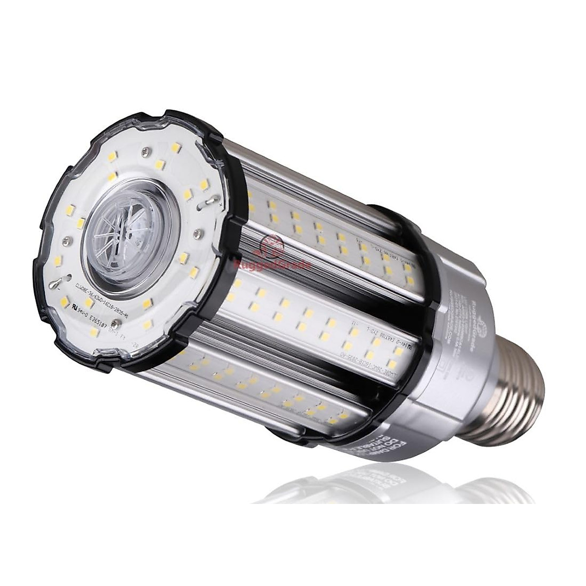 RuggedGrade 100 Watt E39 LED Corn Bulb - Aries III Series - 13,400 Lumens - 4000K - DLC 5.1 - Fanless 6KV Surge