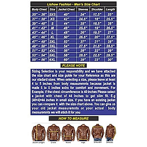 Lishow Fashion Men's Biker Rider Motorcycle Motorbike Rocker Retro Genuine Cowhide Leather jacket By Reclaimed Vintage (US, Alpha, Small, Regular, Regular, Black)